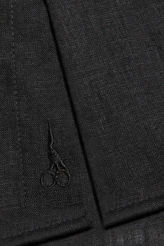 LINEN SHIRT LINEA BLACK - SARDEGNA SARTORIA – Sardegna Sartoria