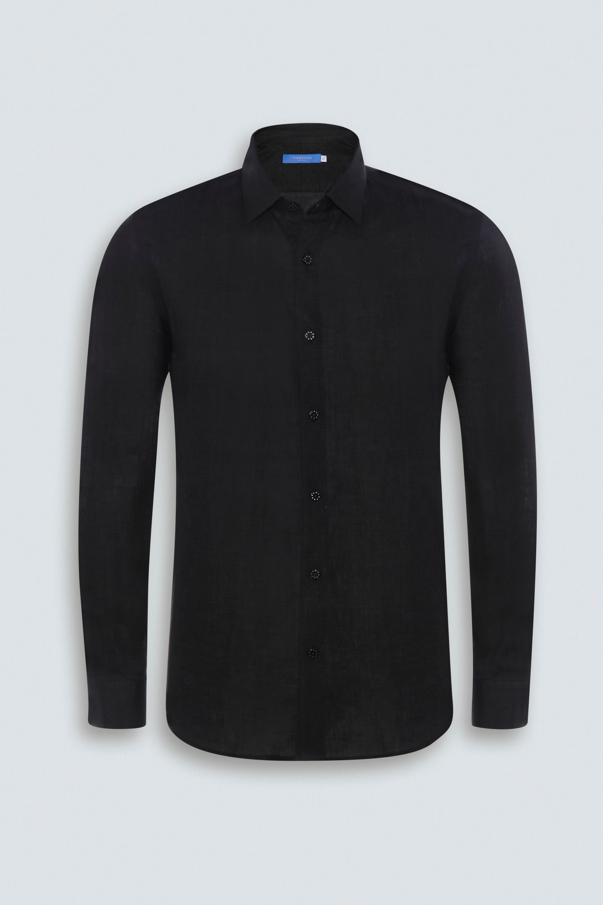 LINEN SHIRT LINEA BLACK - SARDEGNA SARTORIA – Sardegna Sartoria